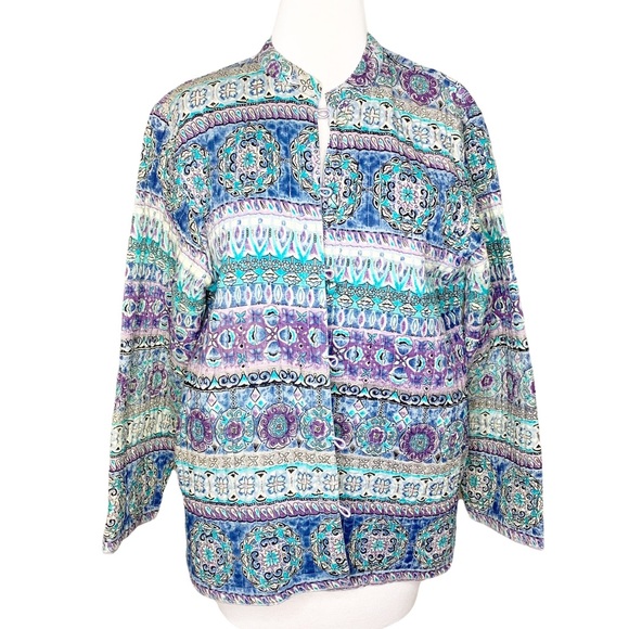 phool | Jackets & Coats | Vintage Phool Patterned Quilted Chore Coat ...